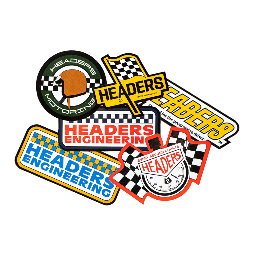 MOTORING CREW STICKER PACK – Headers-inc